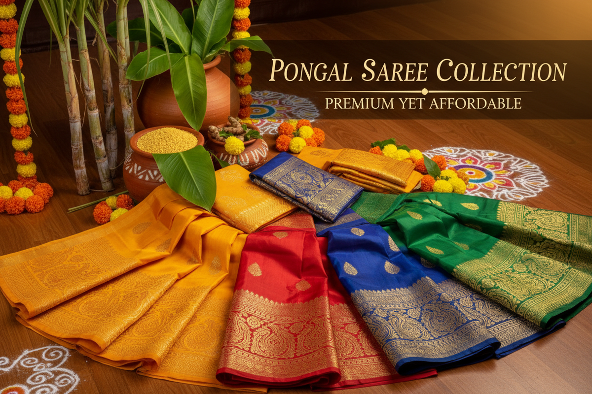 Pongal Saree Shopping: Best Pure Silk & Art Silk Sarees Under ₹10k | Diadem